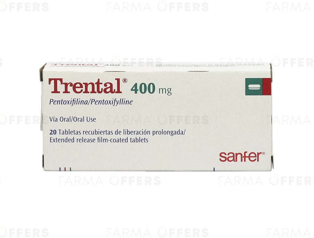 TRENTAL GRAG. RETARD 400MG, 1 de 20 | Farmaoffers
