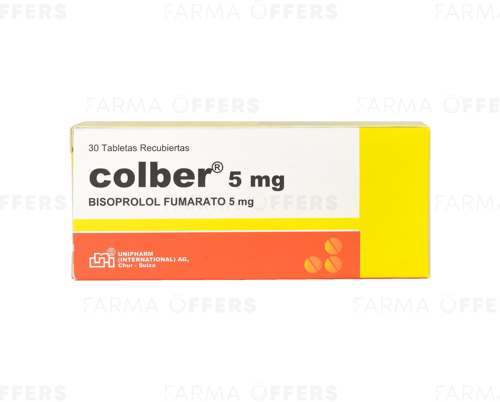 COLBER TABL RECUBIE 5.00MG, 1 de 30 | Farmaoffers