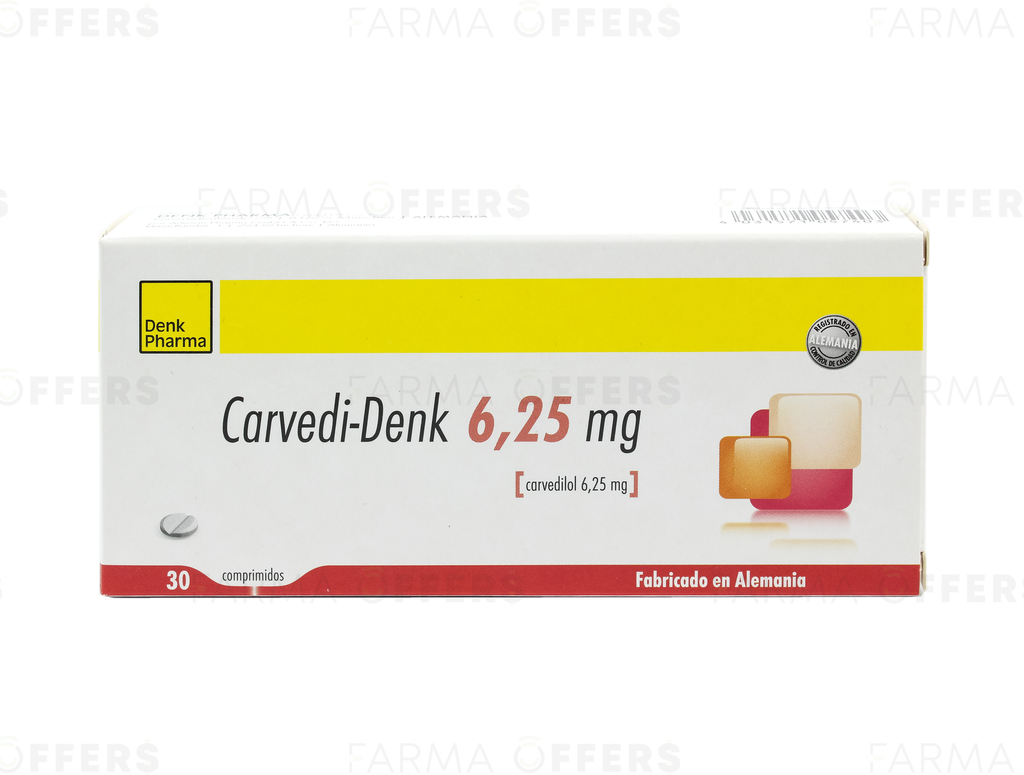 CARVEDI-DENK TABL 6.25MG, 1 de 30 | Farmaoffers