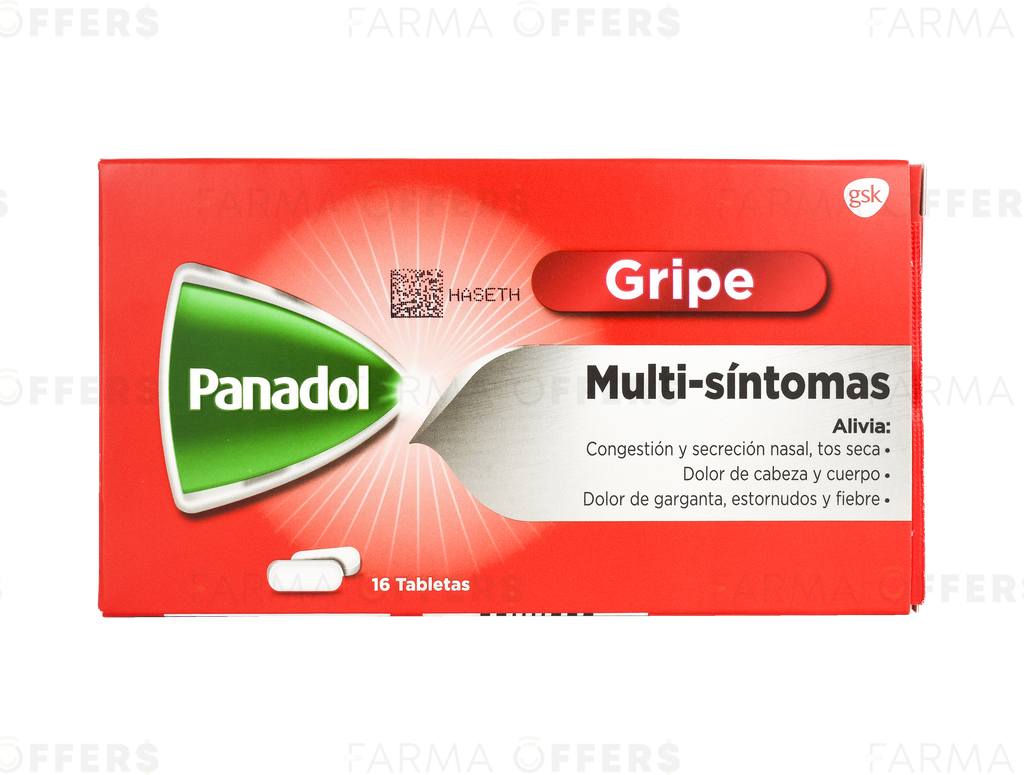 PANADOL MULTISINTOMAS X 16 TAB | Farmaoffers