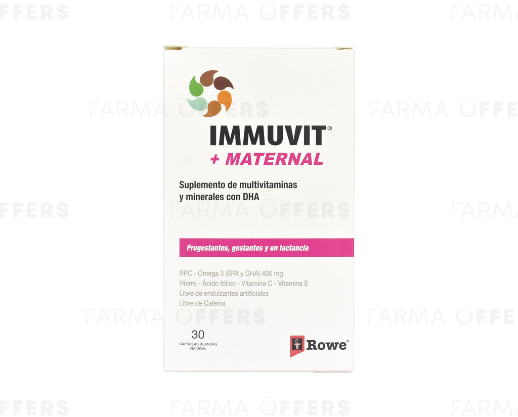 IMMUVIT MATERNAL CAPS 1 DE 30 | Farmaoffers
