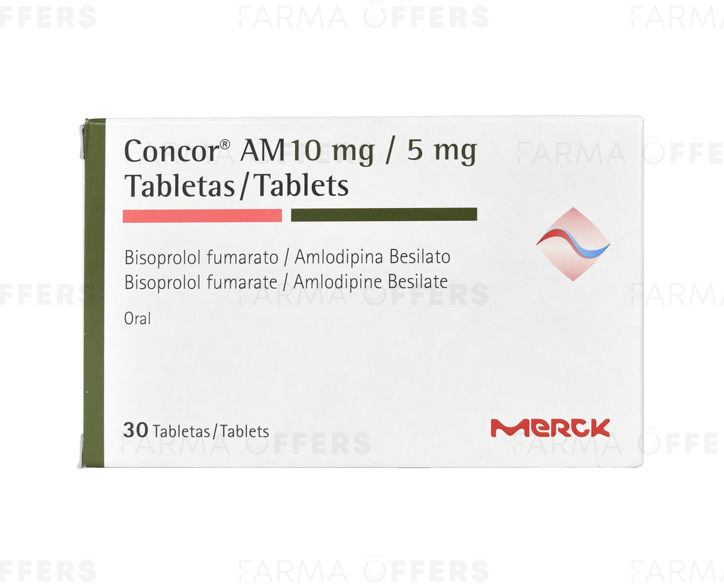 CONCOR AM TABL 5MG 10mg, 1 de 30 | Farmaoffers