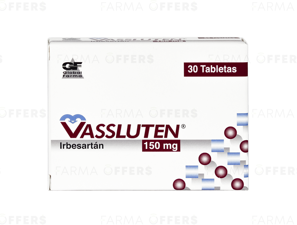 VASSLUTEN TABL 150MG, 1 de 30 | Farmaoffers