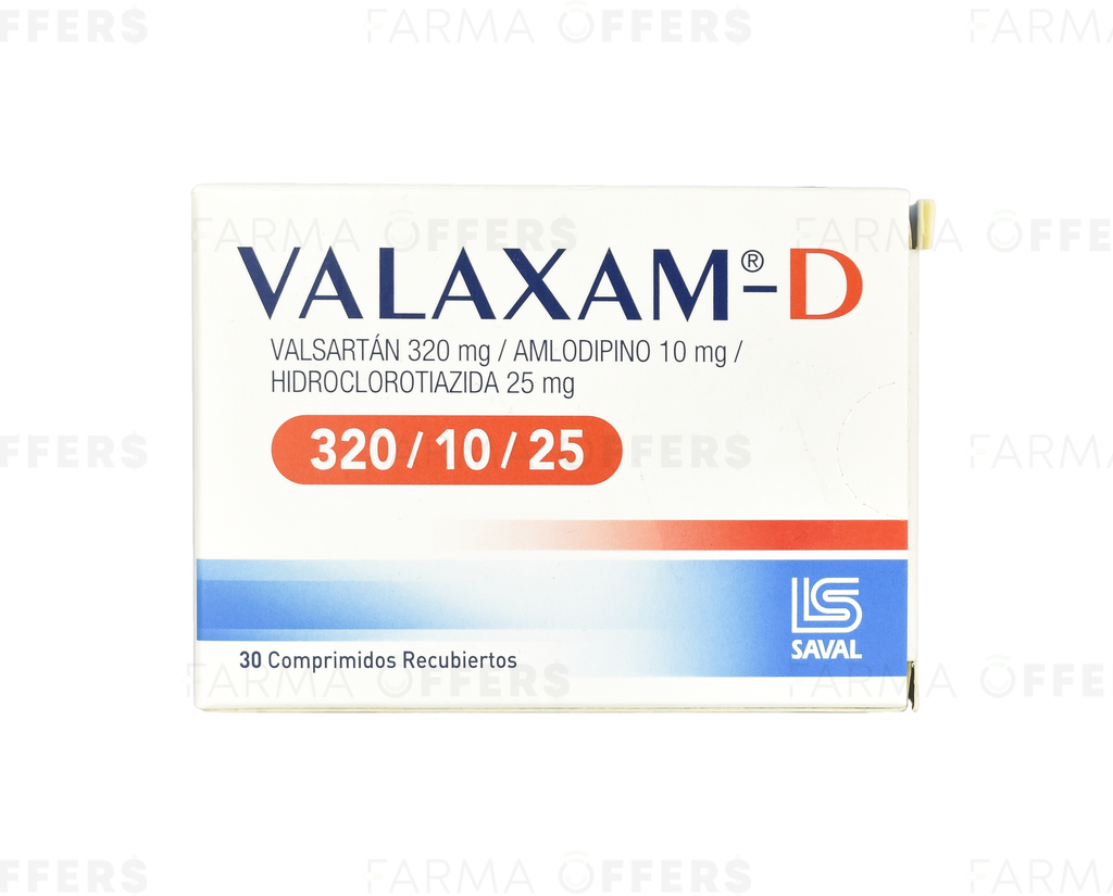 VALAXAM-D T.RE 320/10/ 25mg, 1 de 30 | Farmaoffers
