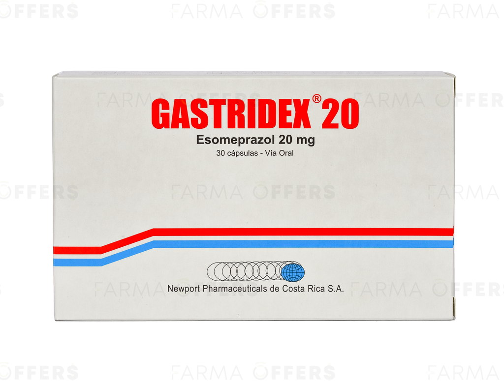GASTRIDEX CAPS 20mg, 1 de 30 | Farmaoffers