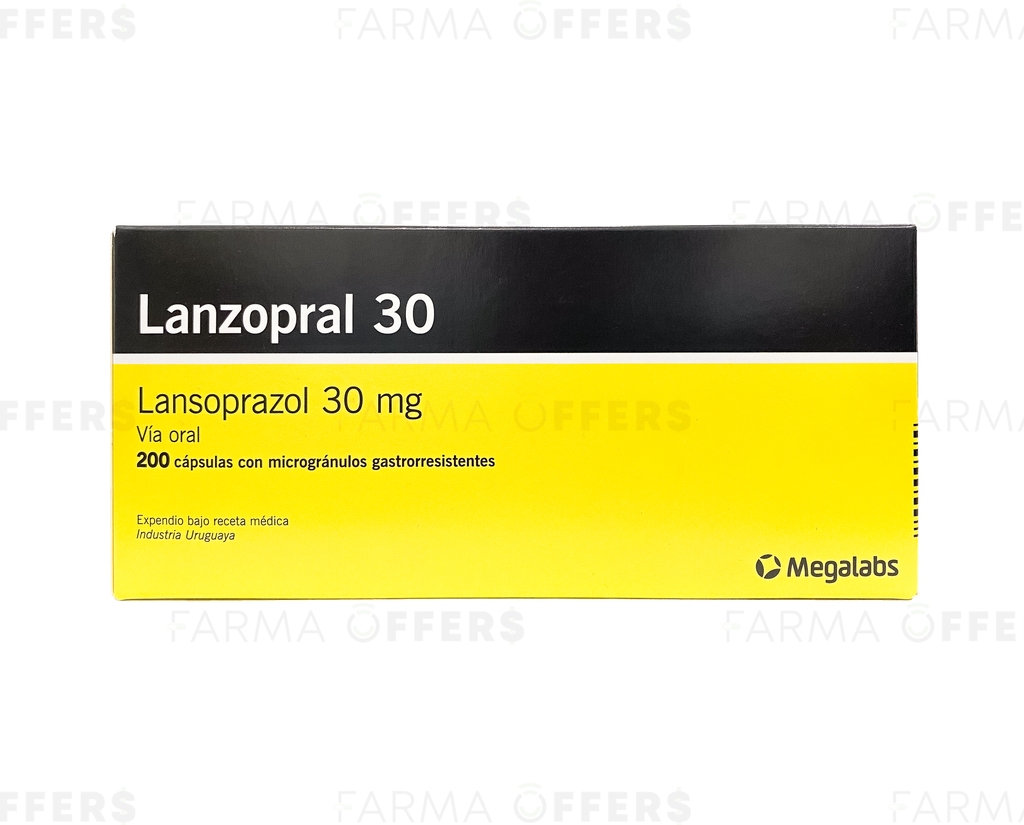 LANZOPRAL CAPS 30mg, 1 de 200 | Farmaoffers