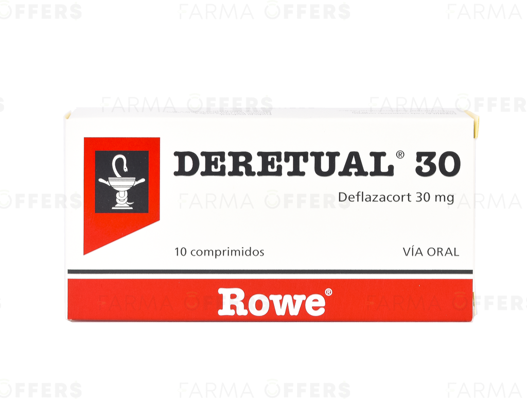 DERETUAL TABL 30mg, 1 de 10 | Farmaoffers