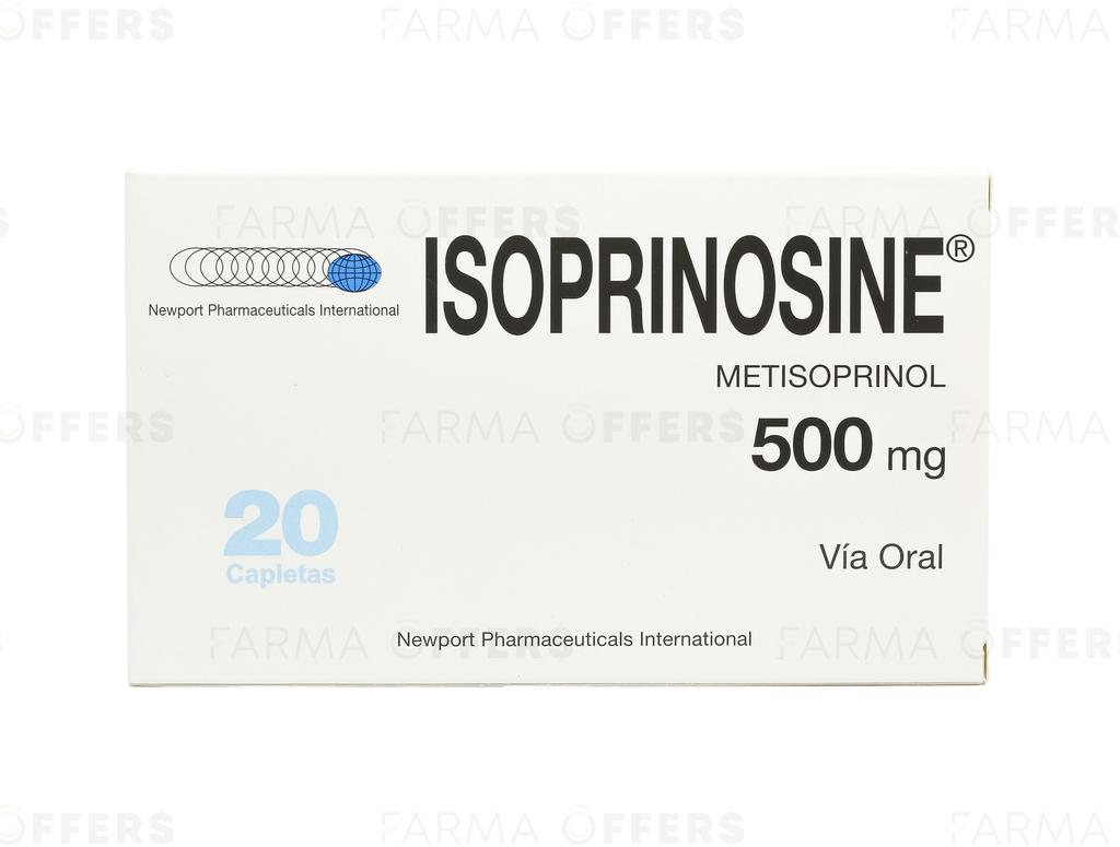 ISOPRINOSINE TABL 500MG, 1 de 20 | Farmaoffers