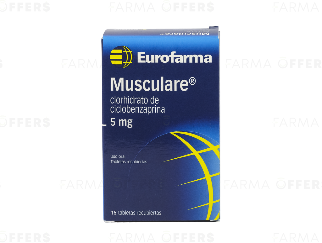 MUSCULARE TABL RECUBIE 5.00MG, 1 de 15 | Farmaoffers