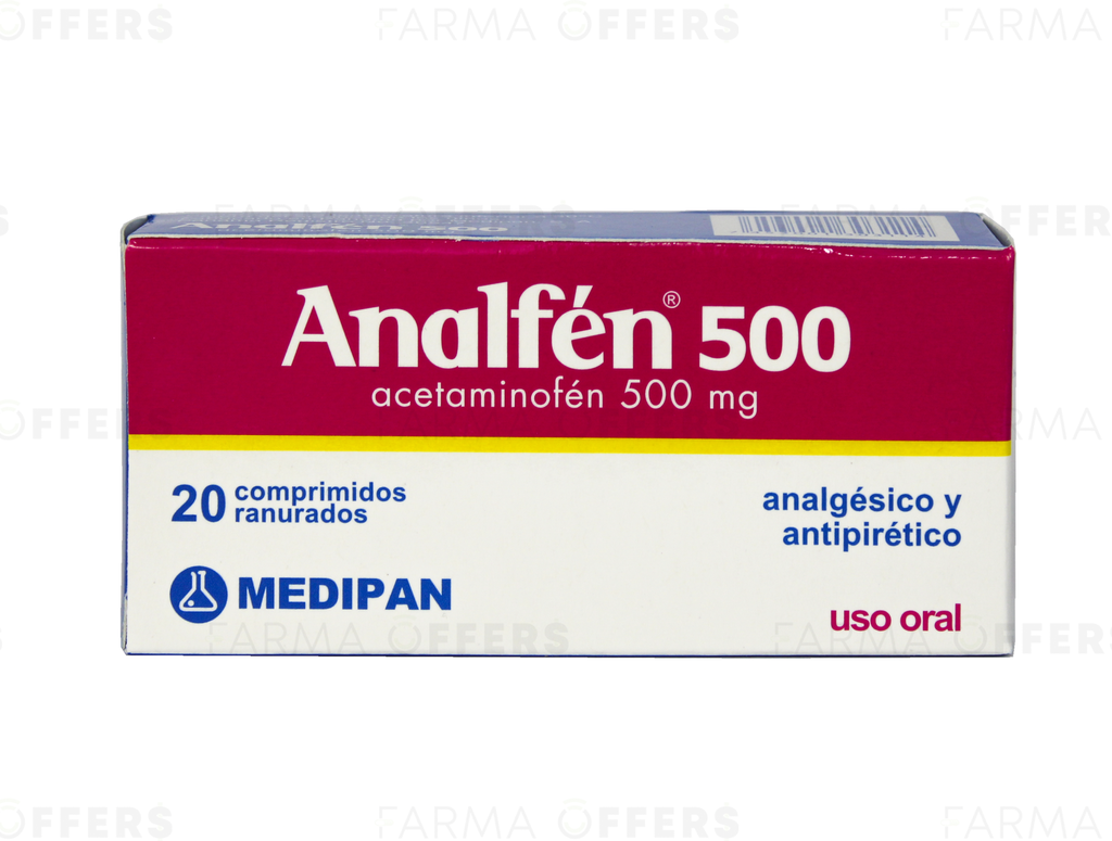 ANALFEN TABL 500MG, 1 de 20 | Farmaoffers