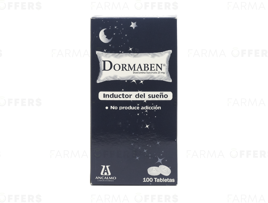 DORMABEN TABL 25mg, 1 de 100 | Farmaoffers