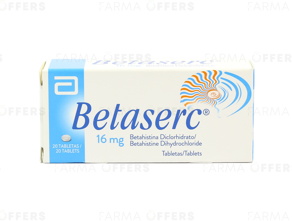 BETASERC CAPS 16mg, 1 de 20 | Farmaoffers