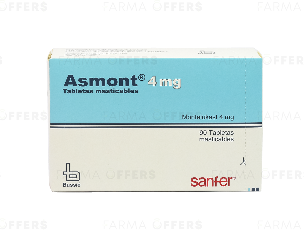 ASMONT TABL MAST 4.00MG, 1 de 90 | Farmaoffers