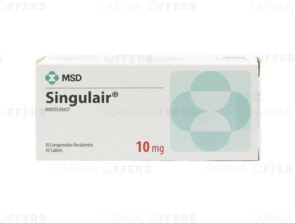 SINGULAIR TABL RECUBIE 10mg, 1 de 30 | Farmaoffers