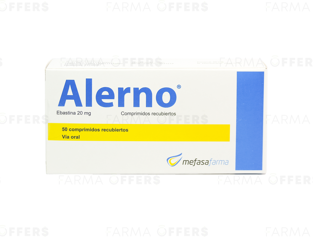 ALERNO TABL RECUBIE 20mg, 1 de 50 | Farmaoffers