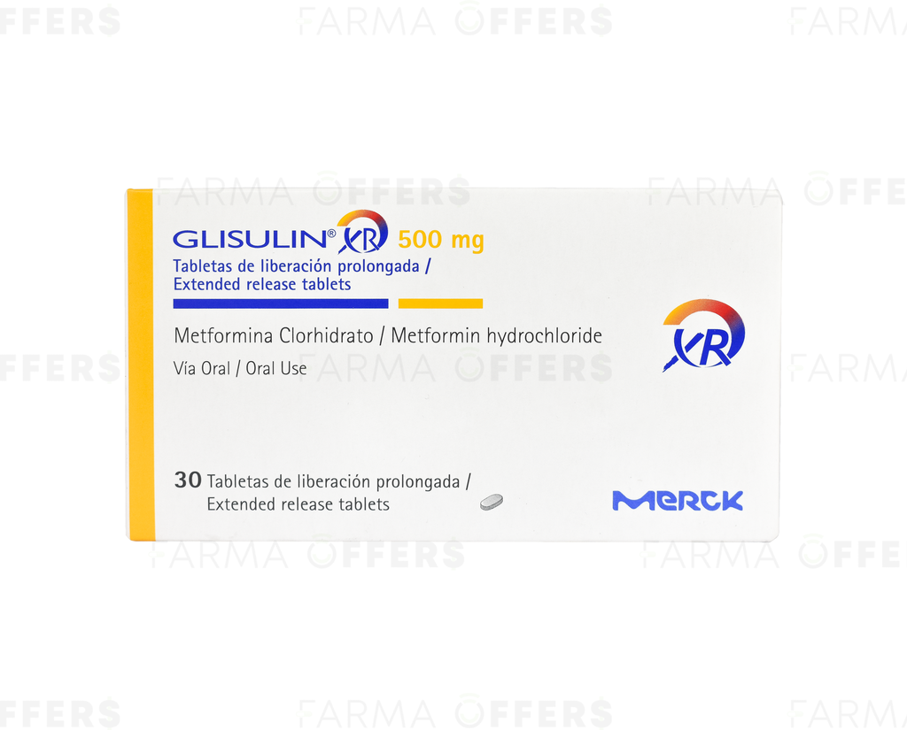 GLISULIN TABL 500MG, 1 de 30 | Farmaoffers