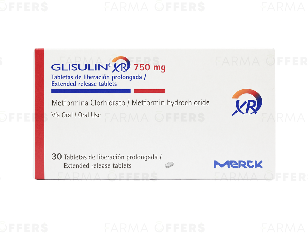 GLISULIN XR TABL L.P.XR 750MG, 1 de 30 | Farmaoffers