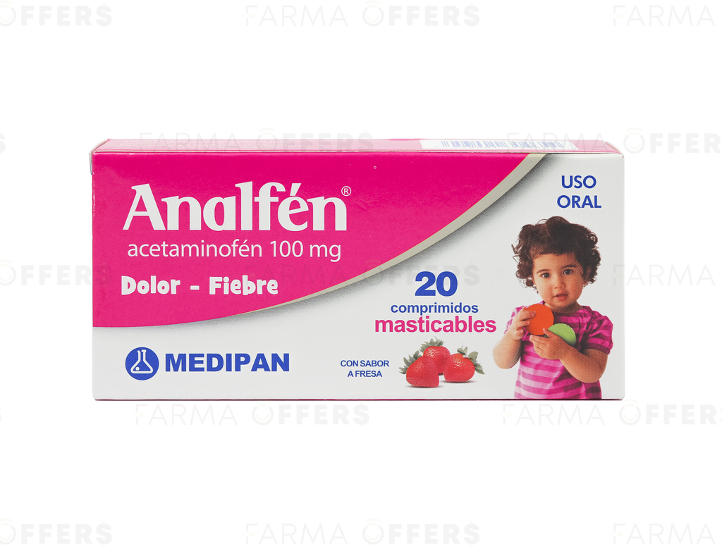 ANALFEN 100MG MASTICABLES INF, 1 de 20 | Farmaoffers