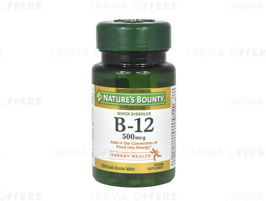VIT B-12 500 MCG X 100 | Farmaoffers