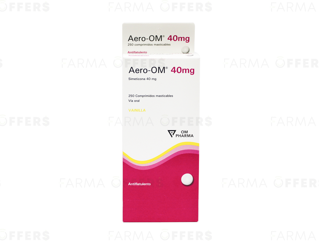 AERO-OM TABL MAST 40mg, 1 de 250 | Farmaoffers