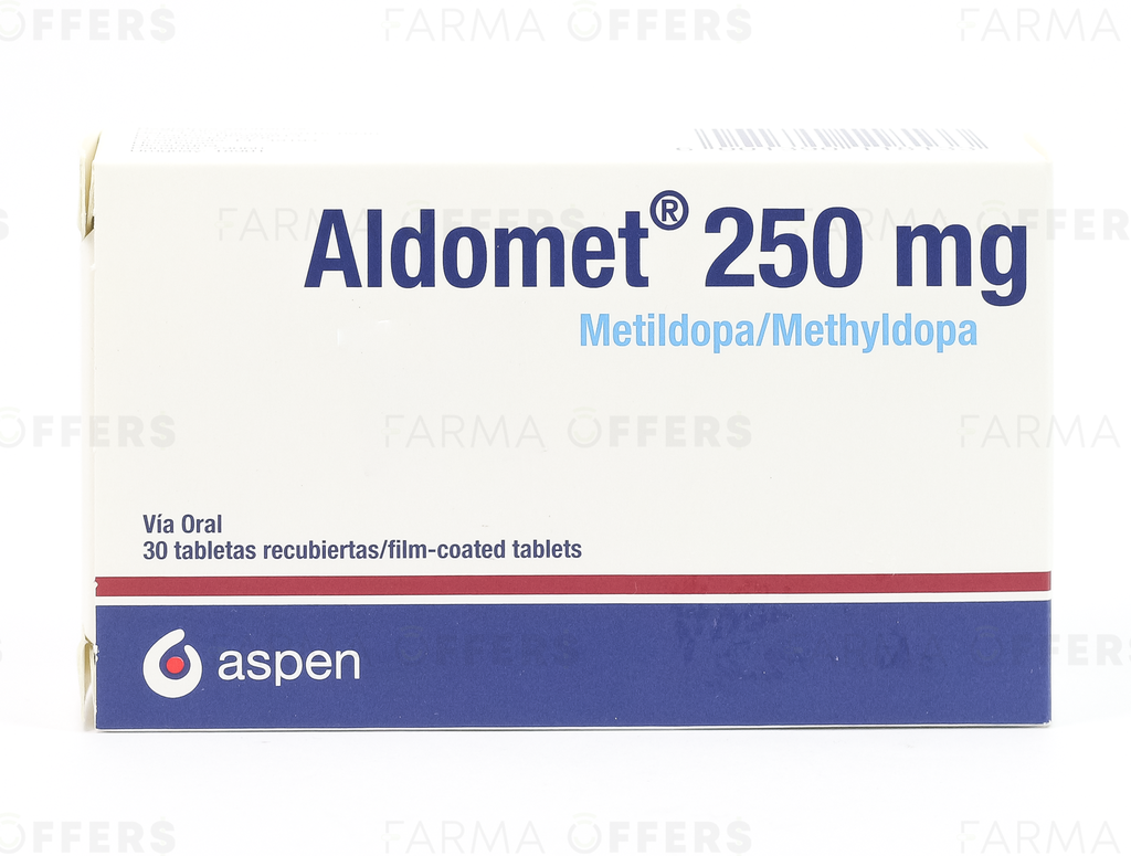 ALDOMET TABL 250MG, 1 de 30 | Farmaoffers