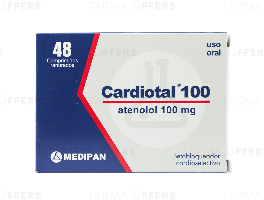 CARDIOTAL TABL 100MG, 1 de 48 | Farmaoffers