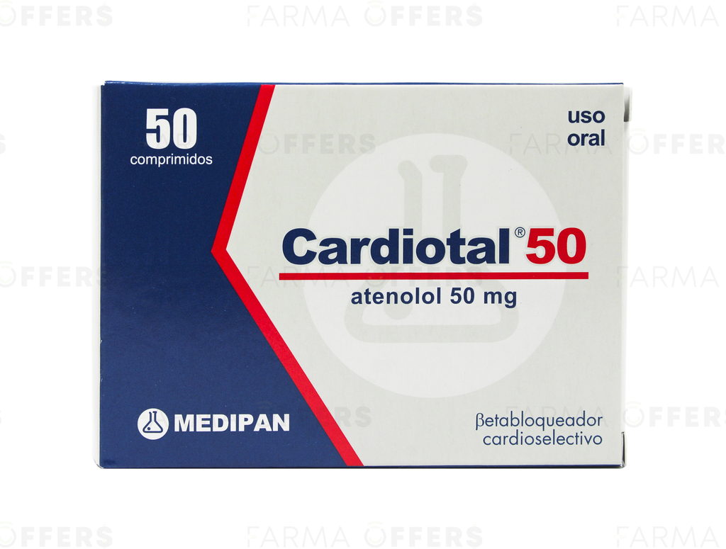 CARDIOTAL TABL 50mg, 1 de 50 | Farmaoffers