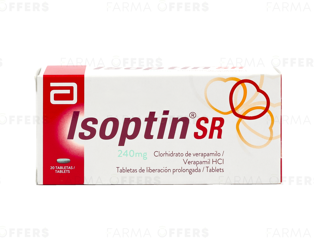 ISOPTIN TABL RET REC 240MG, 1 de 20 | Farmaoffers
