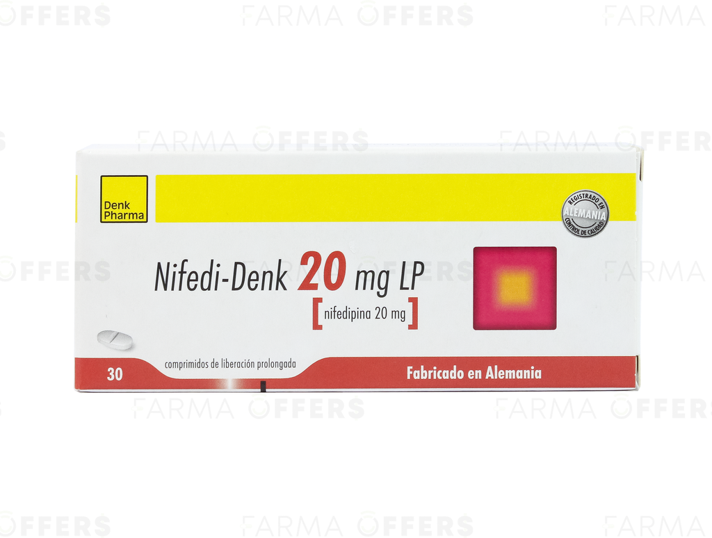 NIFEDI-DENK TABL RETARD 20mg, 1 de 30 | Farmaoffers