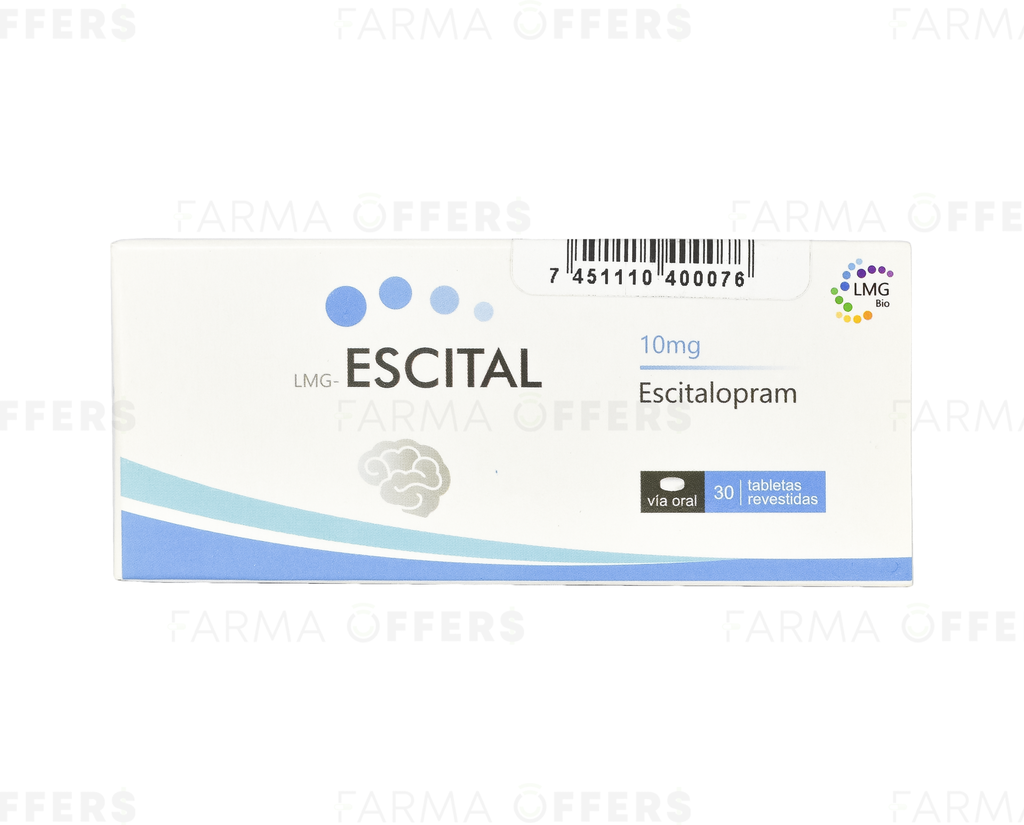 LMG-ESCITAL TABL RECUBIE 10mg, 1 de 30 | Farmaoffers
