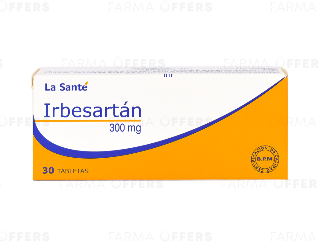 IRBESARTAN-LST TABL 300MG, 1 de 30 | Farmaoffers