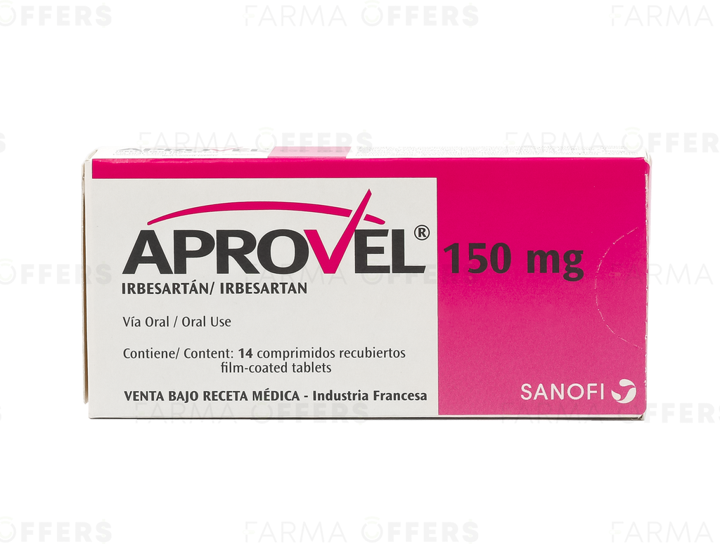 APROVEL TABL 150MG, 1 de 14 | Farmaoffers