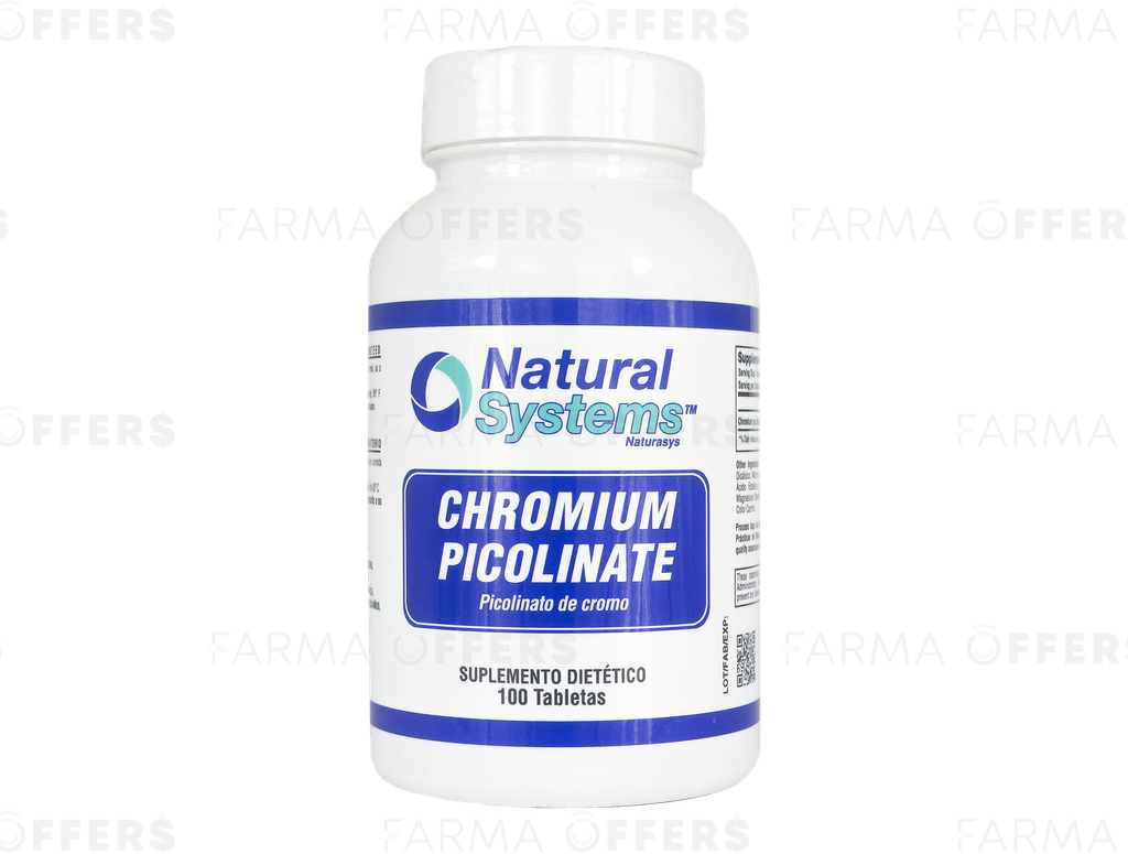CHROMIUM PICOLINAT TABL X100 TABL | Farmaoffers