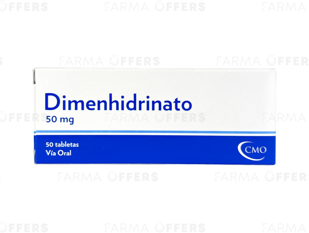 DIMENHIDRINATO 50 MG 1 DE 50 | Farmaoffers