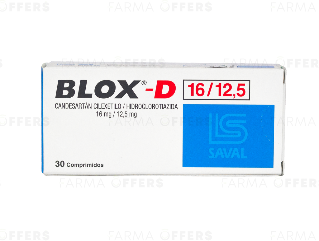 BLOX-D TABL 16mg/12.5, 1 de 30 | Farmaoffers