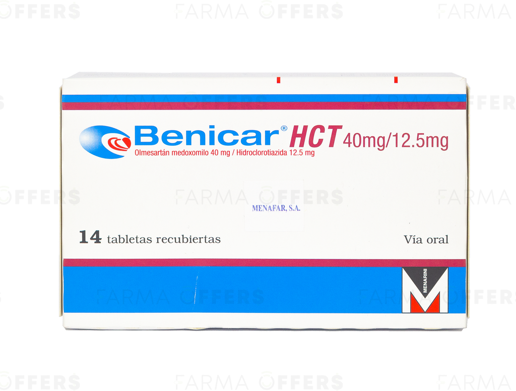 BENICAR HCT TA.REC 40MG/ 12.5MG, 1 de 14 | Farmaoffers