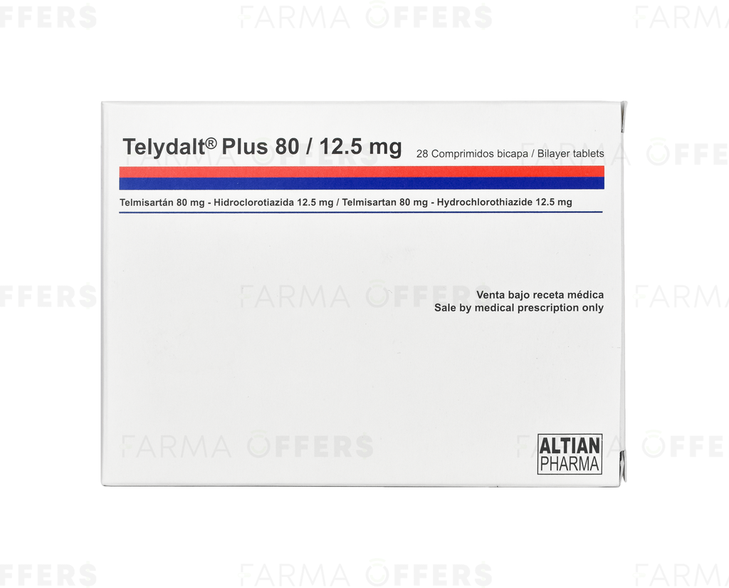 TELYDALT PLUS COMP 80/ 12.5MG, 1 de 28 | Farmaoffers