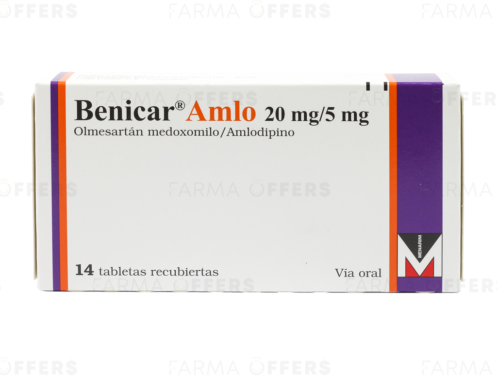 BENICAR AMLO TABL 20mg/5, 1 de 14 | Farmaoffers