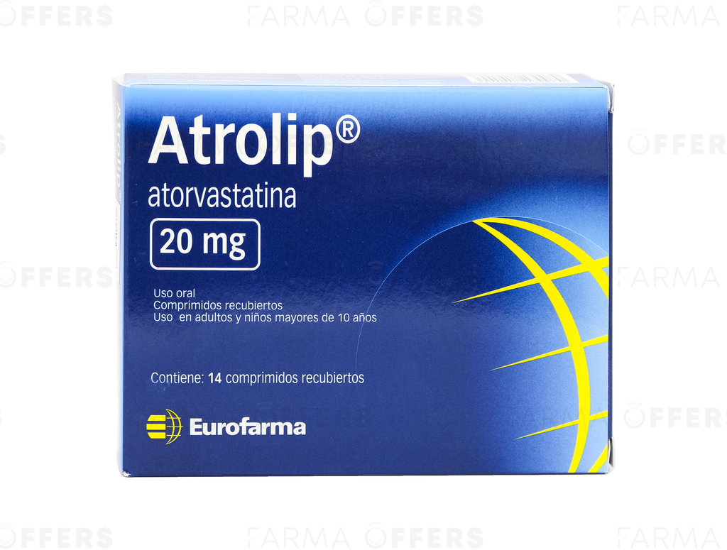 ATROLIP TABL RECUBIE 20mg, 1 de 14 | Farmaoffers