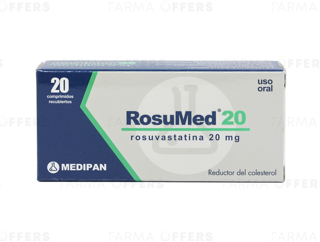 ROSUMED TABL RECUBIE 20mg, 1 de 20 | Farmaoffers