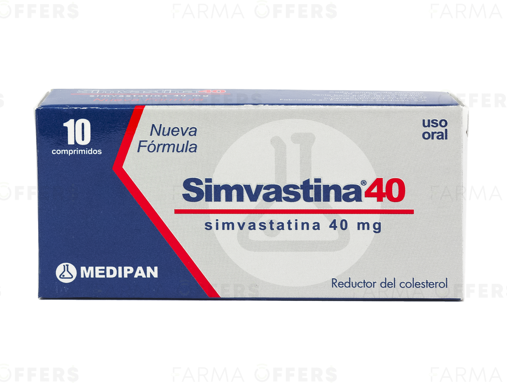 SIMVASTATINA COMP 40mg, 1 de 10 MP | Farmaoffers