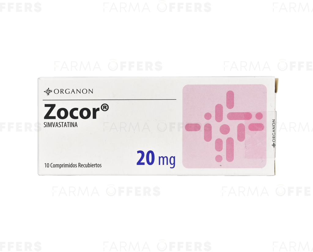 ZOCOR TABL RECUBIE 20mg,1 de 10 | Farmaoffers