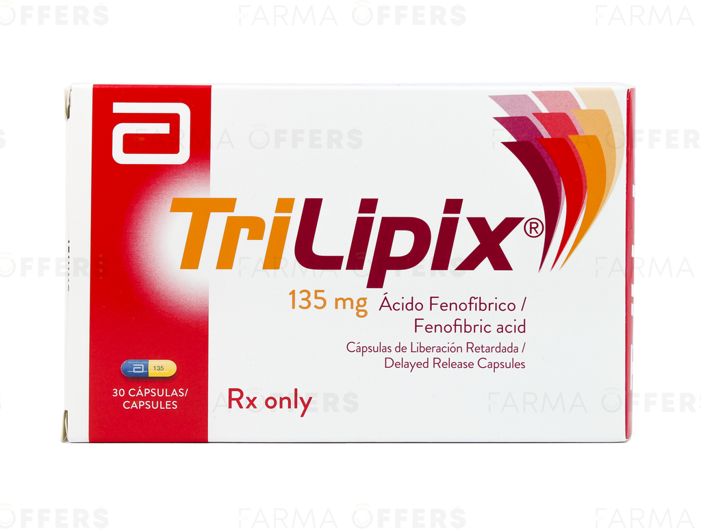 TRILIPIX CAPS L.P. 135MG, 1 de 30 | Farmaoffers