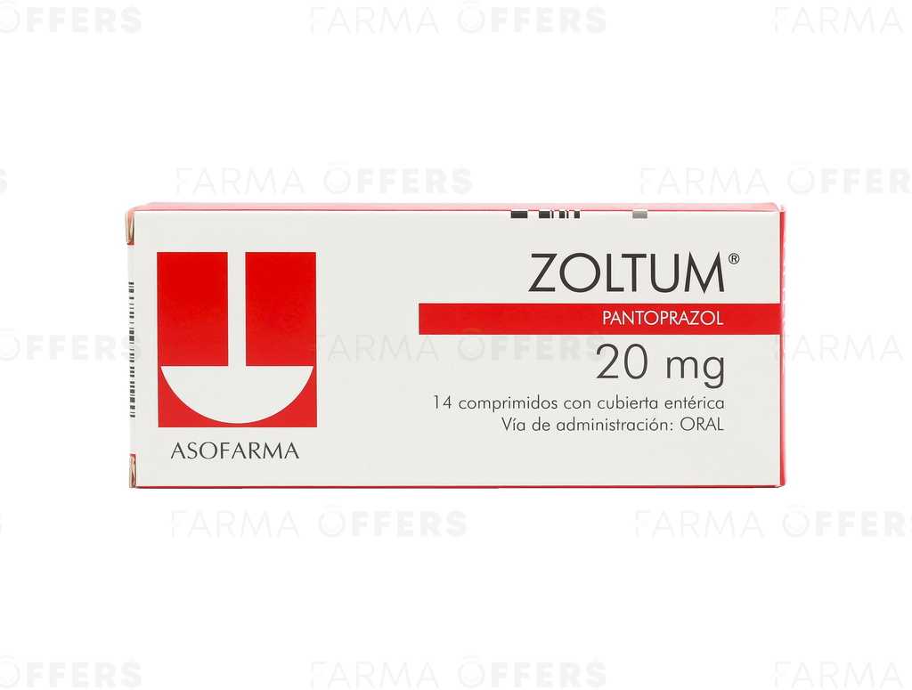 ZOLTUM TABL RECU E. 20mg, 1 de 14 | Farmaoffers