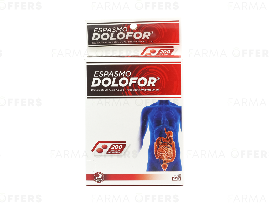 ESPASMO DOLOFOR TABL, 1 de 200 | Farmaoffers