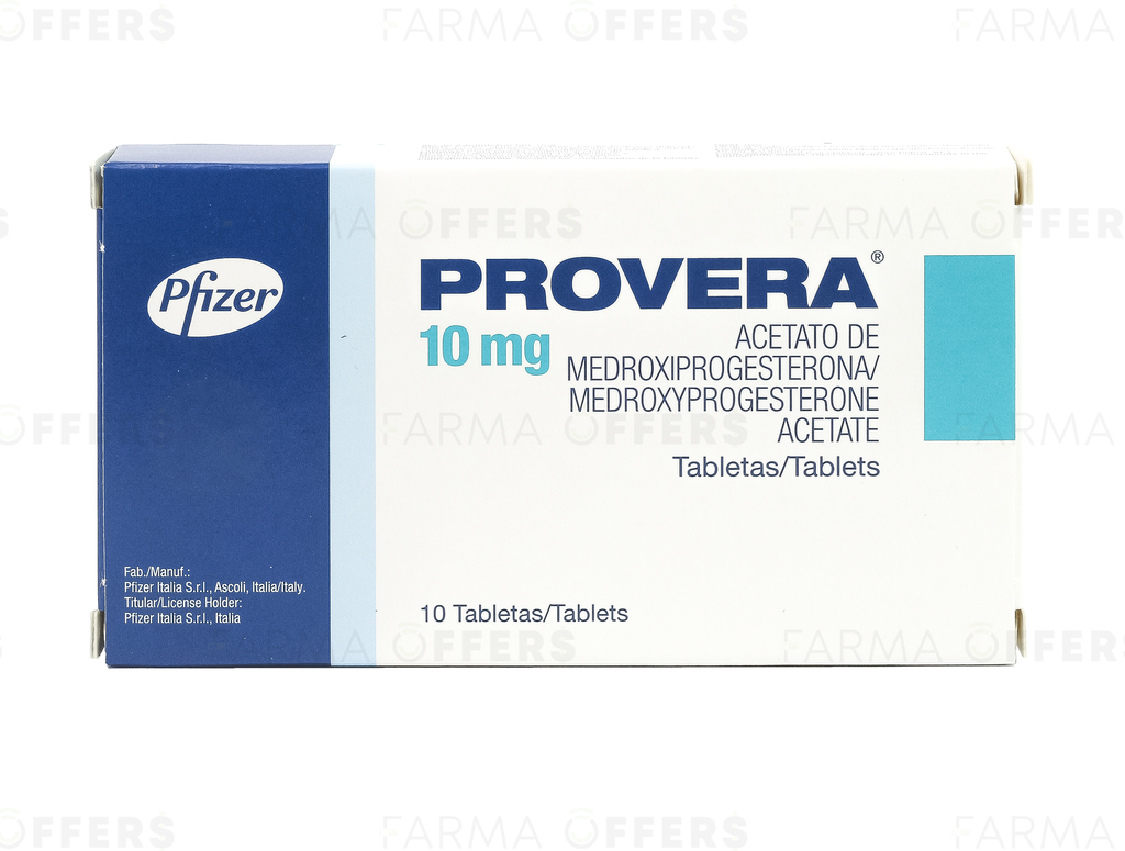 PROVERA TABL 10mg, 1 de 10 | Farmaoffers