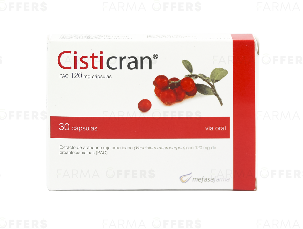 CISTICRAN CAPS 120MG, 1 de 30 | Farmaoffers