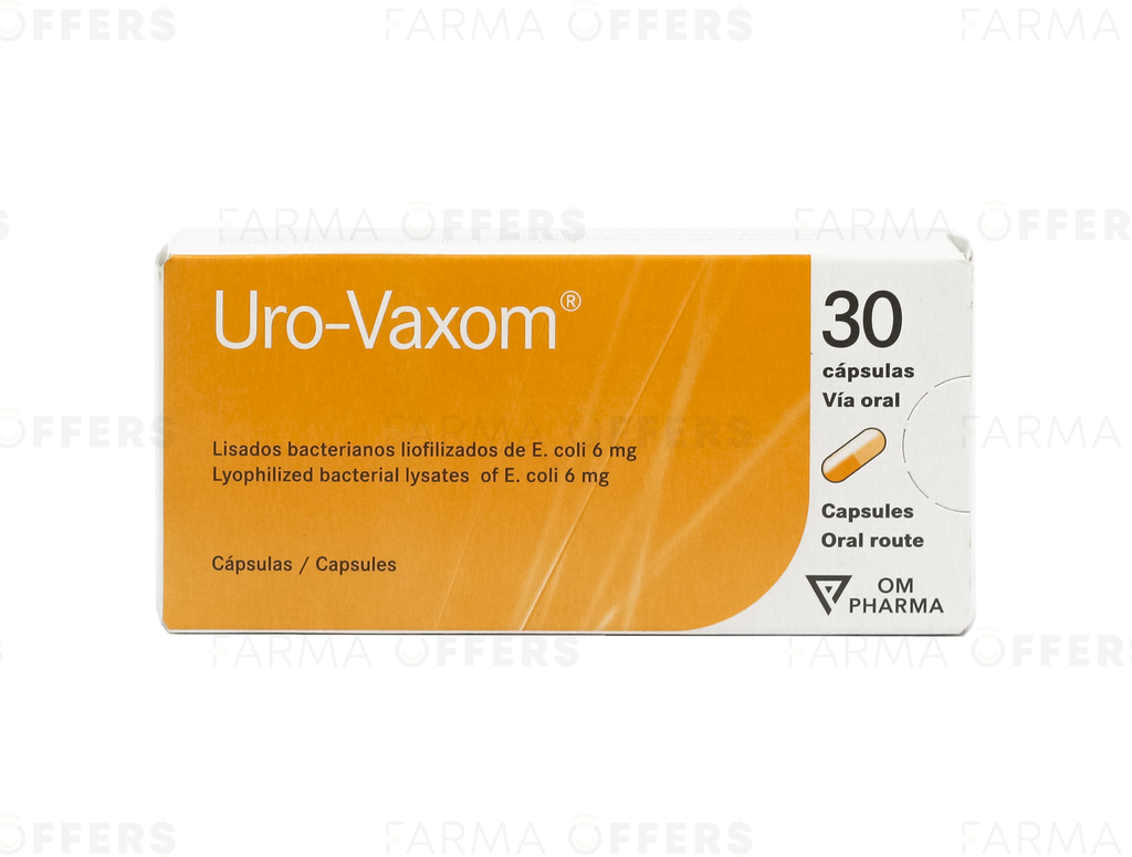 URO-VAXOM CAPS 6.00MG, 1 de 30 | Farmaoffers