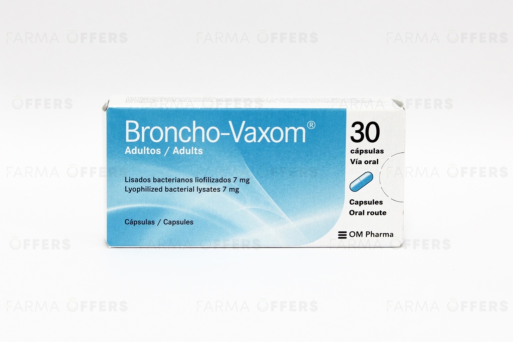 BRONCHO VAXOM CAPS 7.00MG, 1 de 30 ADLT | Farmaoffers