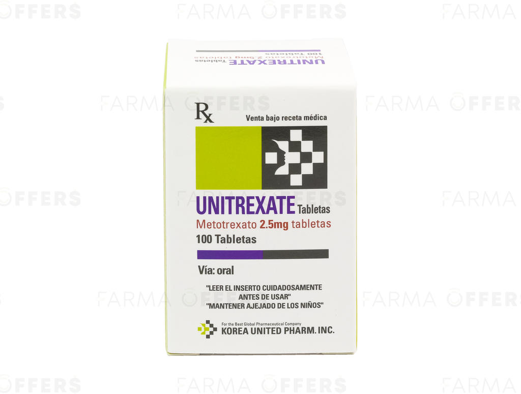 UNITREXATE TABL 2.50MG x 100 | Farmaoffers
